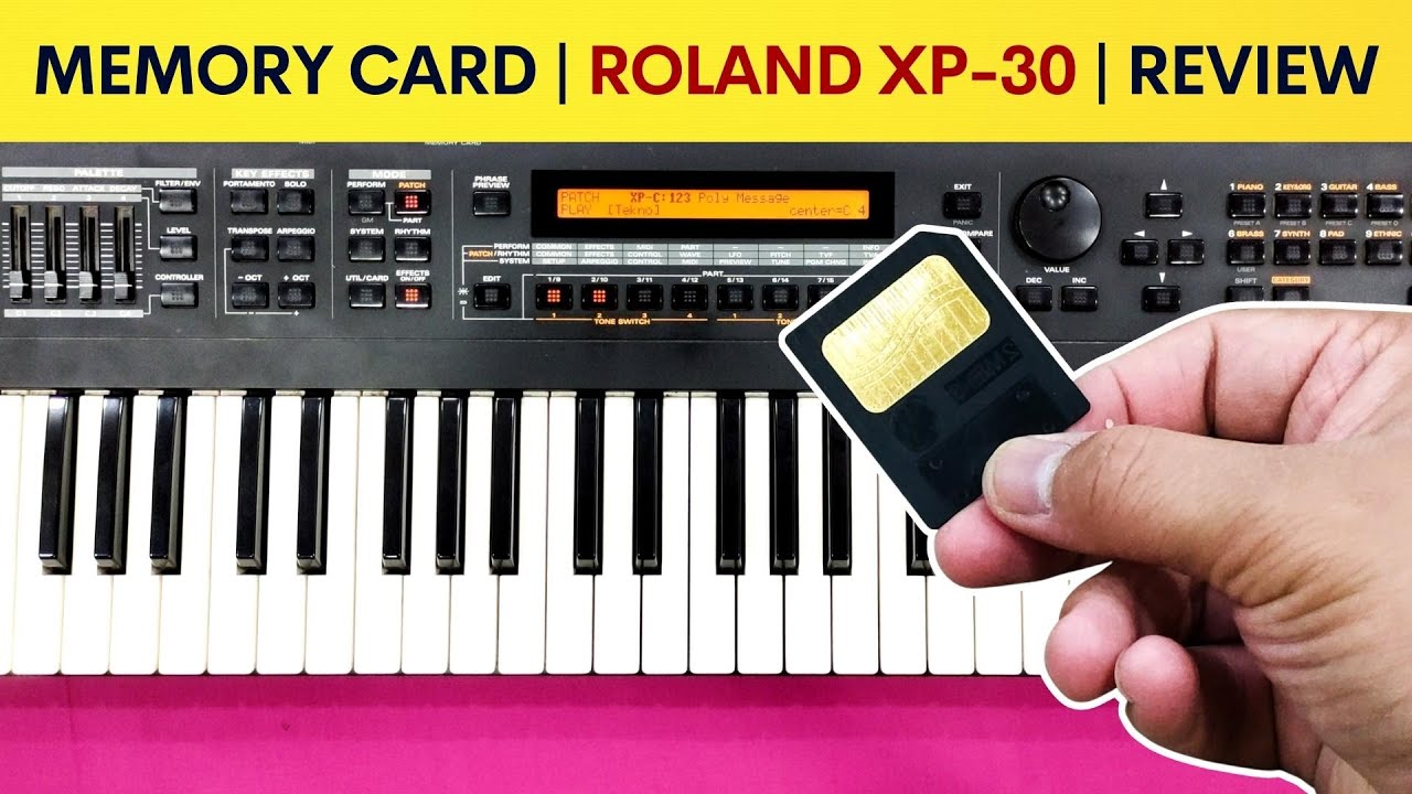 Roland XP-30 | Memory Card Review - YouTube
