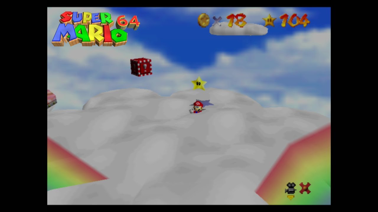 Super Mario 64 - Wing Mario over the Rainbow - YouTube