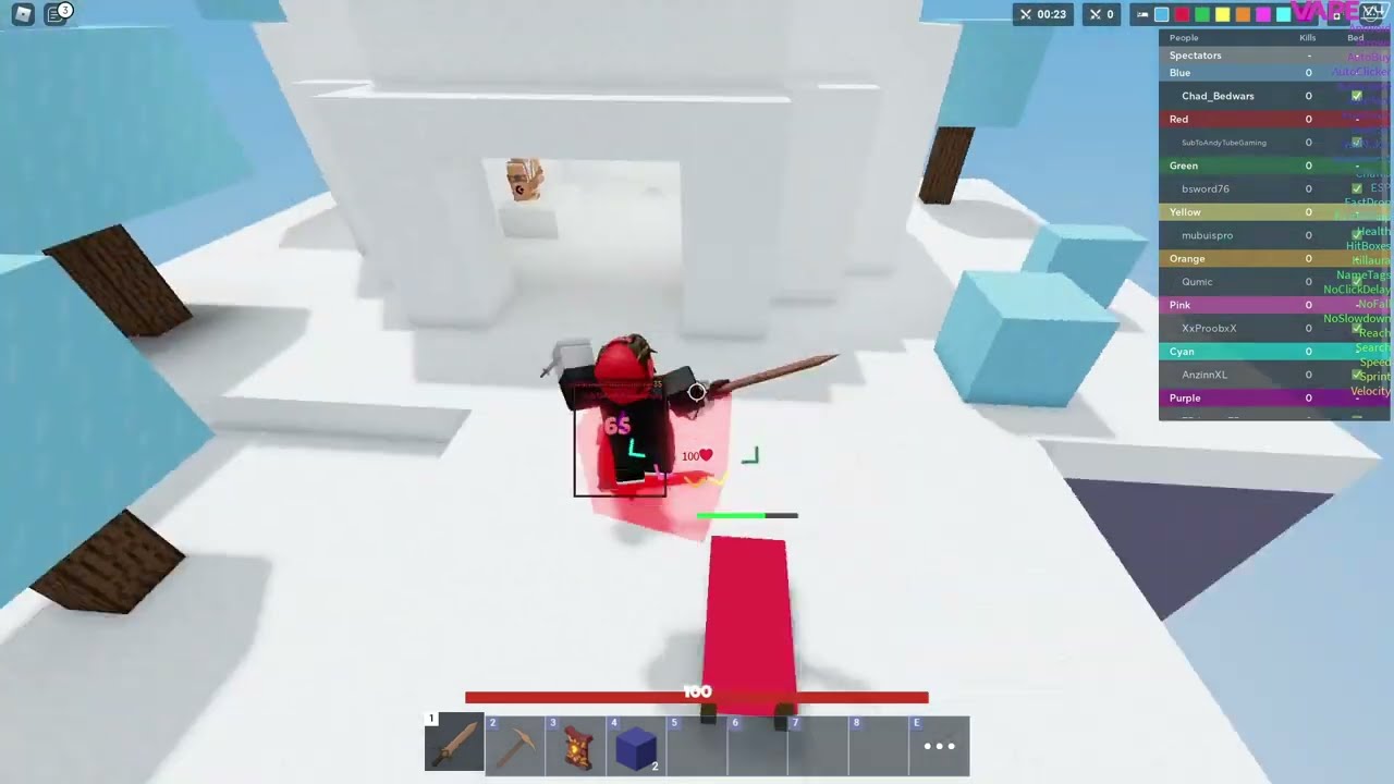 Exploiting In Roblox Bedwars Knockback And Dmg Exploit Youtube