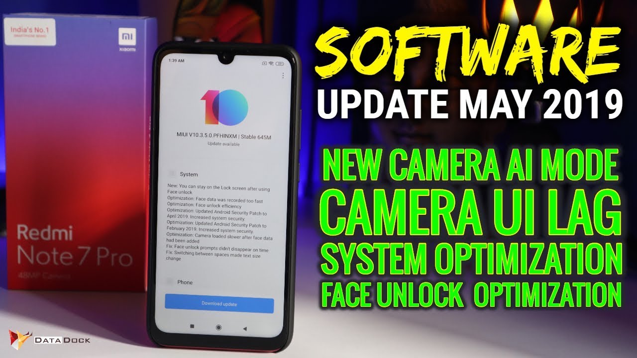 Redmi Note 7 Pro Software Update May 2019 | Camera UI Update | MIUI V10 ...