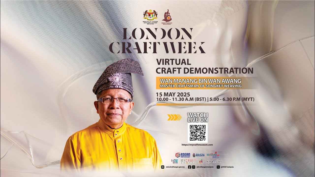 Virtual Demonstration: Songket Weaving by Wan Manang - YouTube