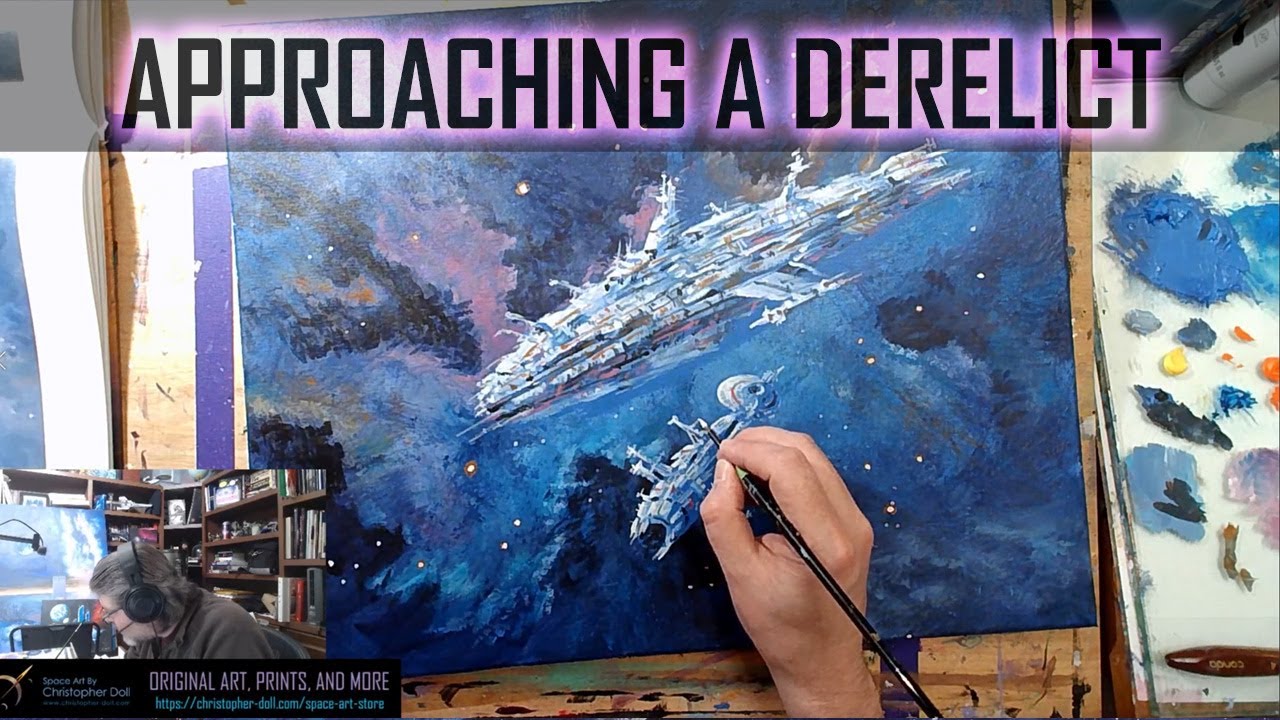 Derelict Spacecraft Art Sci Fi