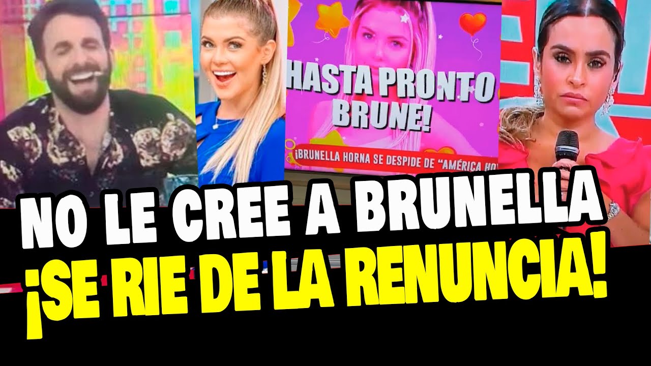 PELUCHIN REACCIONA A LA RENUNCIA DE BRUNELLA HORNA Y NO LE CREE NADA - YouTube