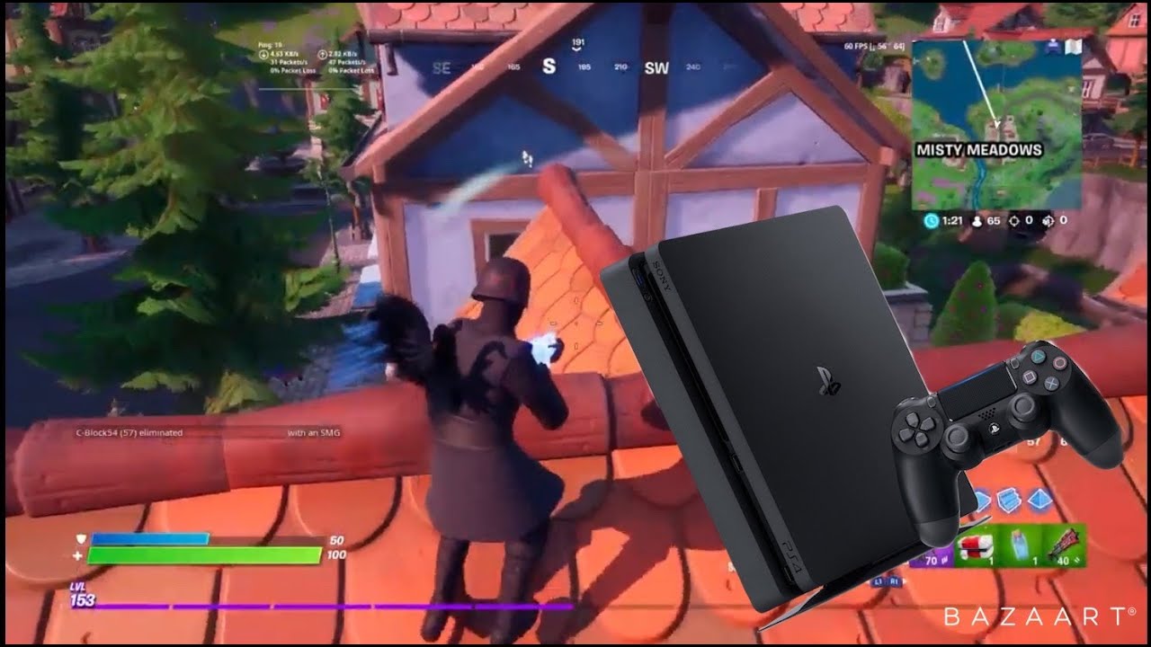 PS4 SLIM Fortnite Gameplay. (Unboxing) - YouTube