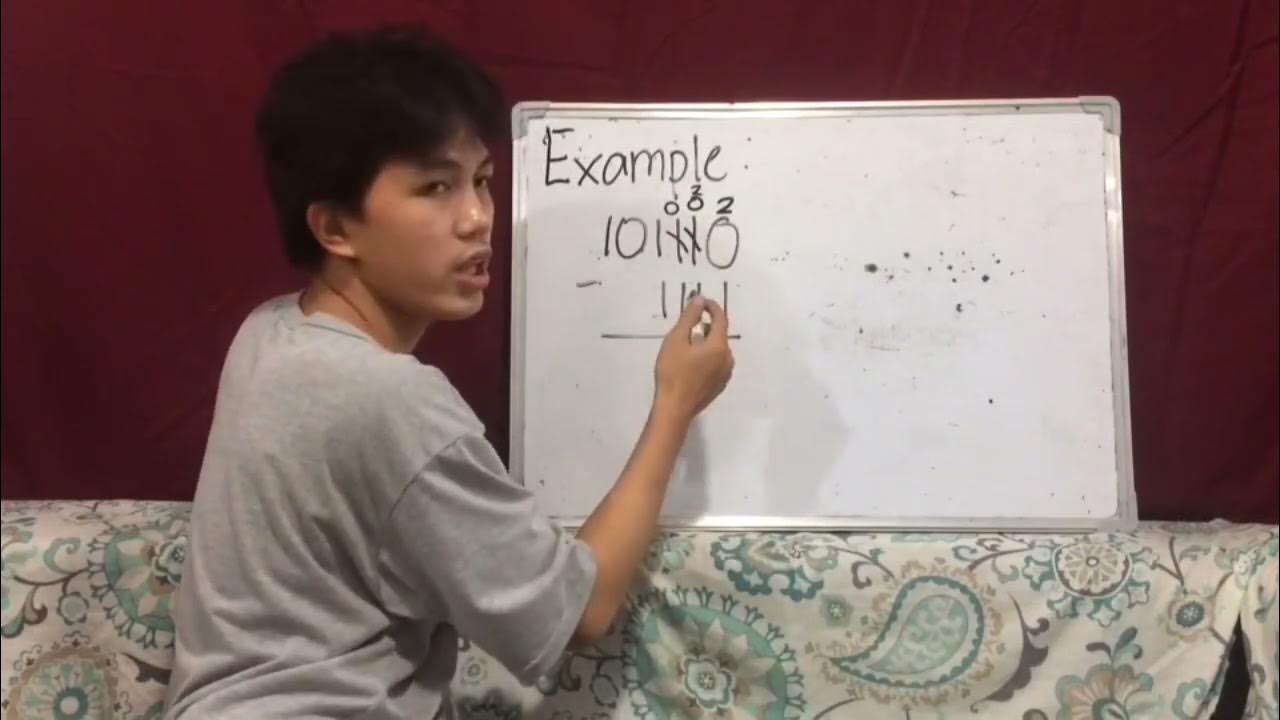 Tutorial On How To Subtract Binary Numbers Youtube