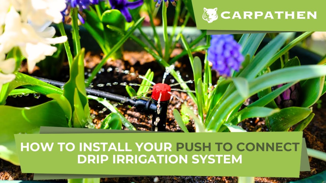 How to Install your Push to connect Drip Irrigation System - YouTube