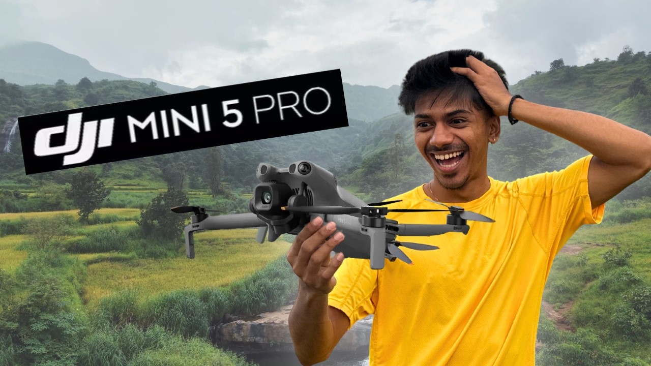 Best Drone for Vlogging in India? DJI MINI 5 Pro Fly More Combo Plus ...