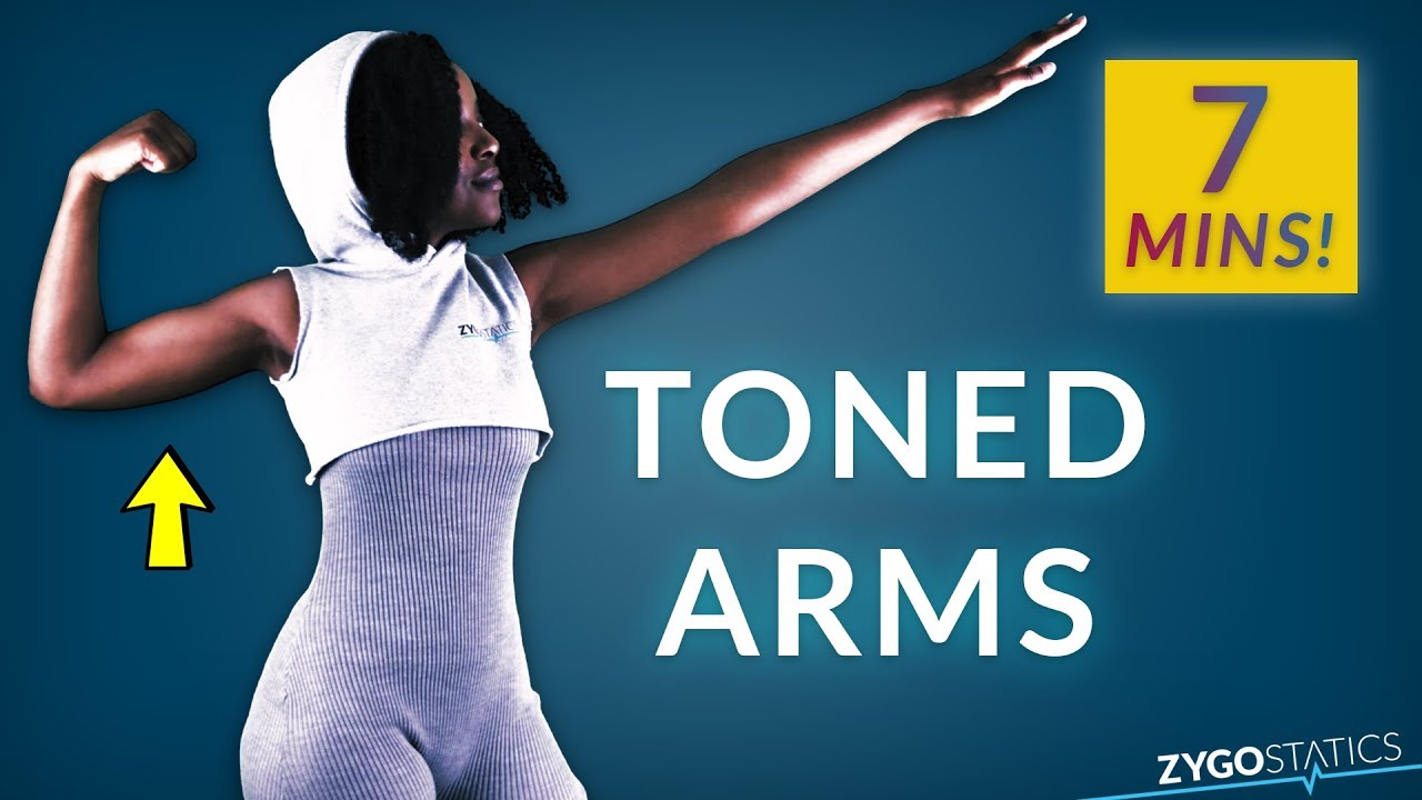How To Tone Your Arms! | 7 Minute Home Workout For Arm Fat - YouTube