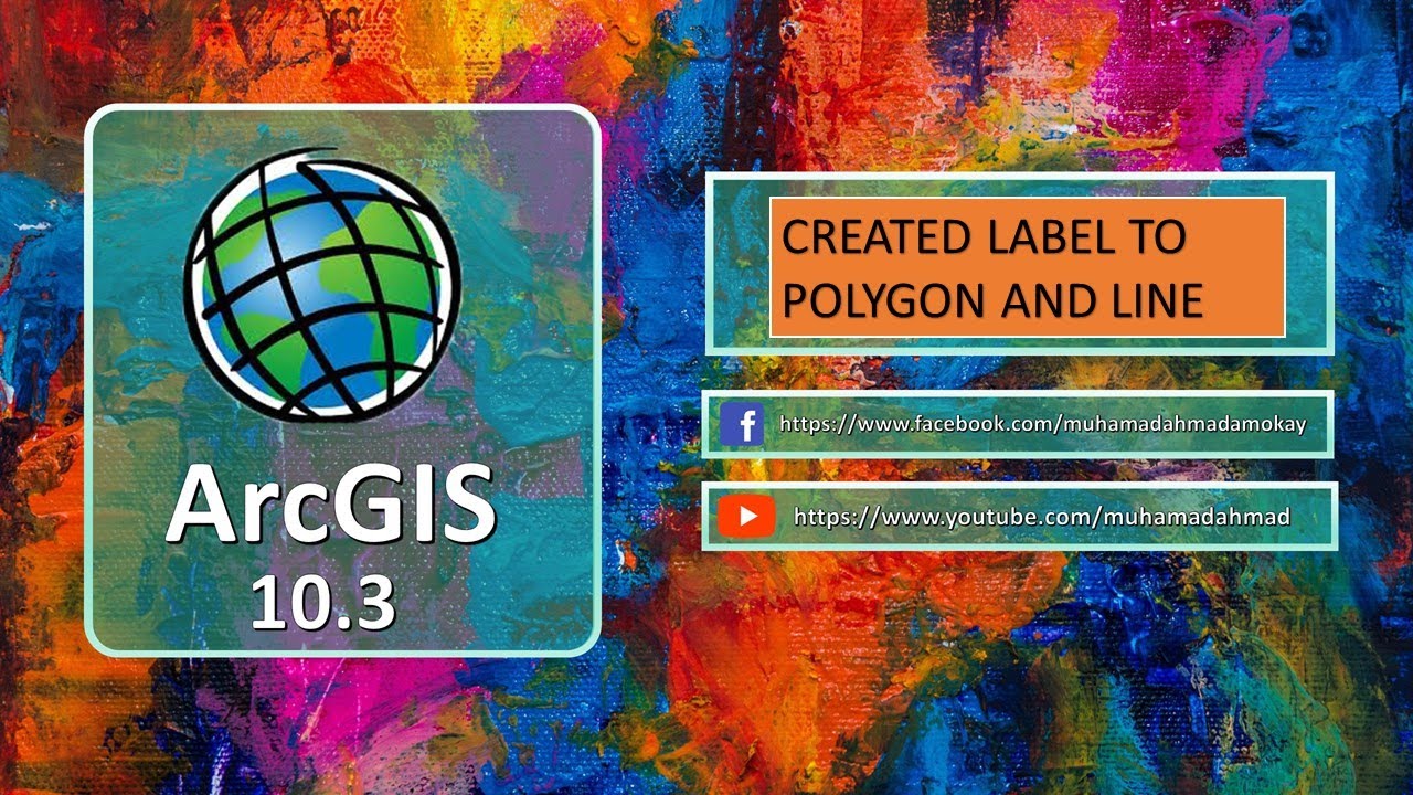 Created Label to polygon and line - YouTube