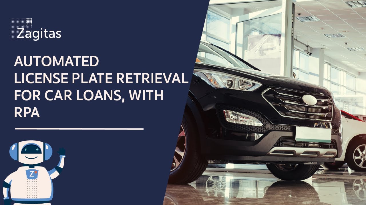 Automated license plate retrieval for car loans, with RPA - YouTube