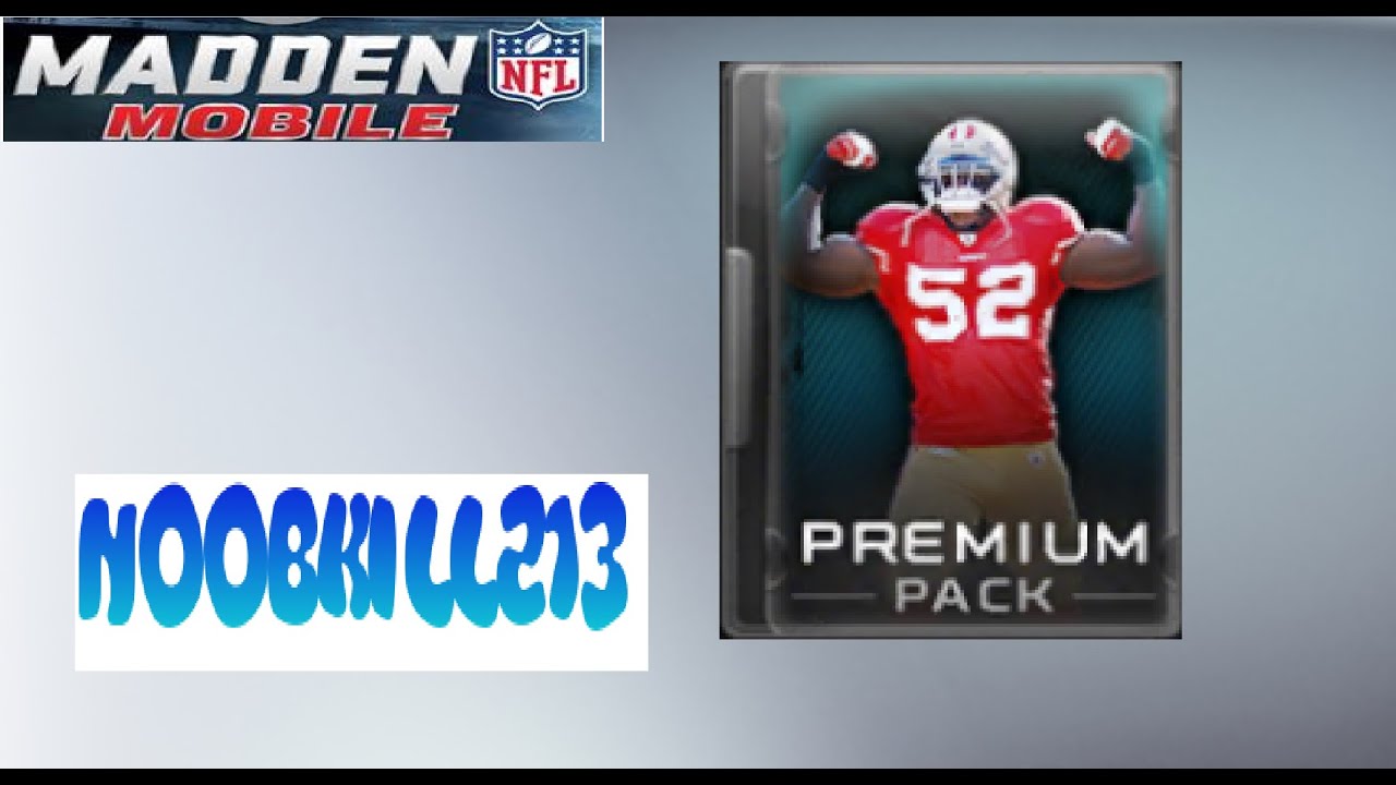 Madden Mobile Premium Pack Opening - YouTube