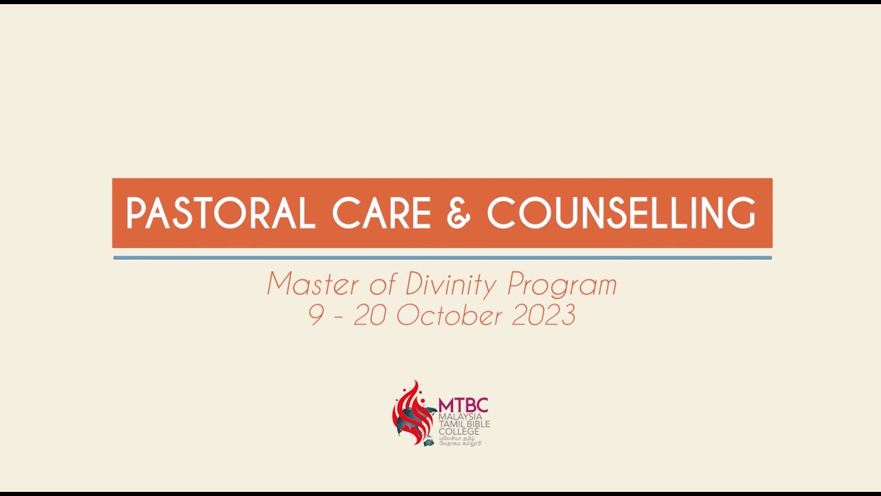 Snapshots of Pastoral Care & Counselling Course - YouTube