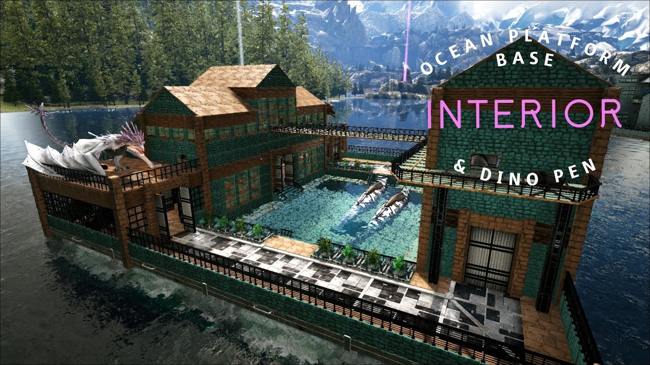 #3 (Interior) Ocean Platform Base - How to build [ Ark ] - YouTube