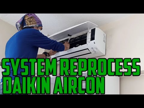 Daikin Inverter Split Type Aircon - System Reprocess - YouTube