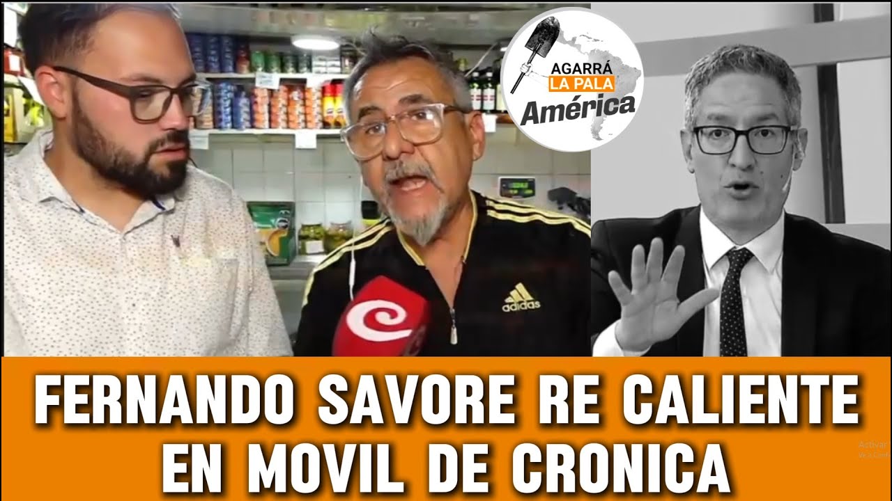 FERNANDO SAVORE RE CALIENTE EN MOVIL DE CRONICA - YouTube