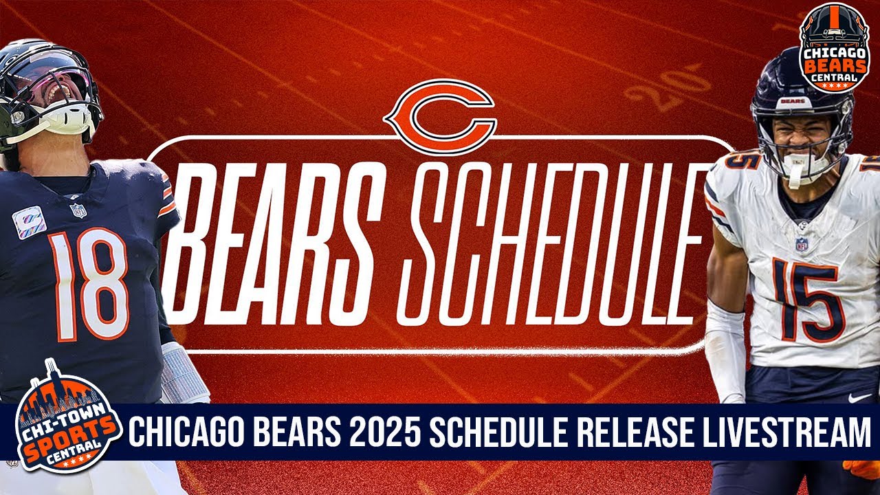 Chicago Bears 2025 Schedule Release Livestream - YouTube