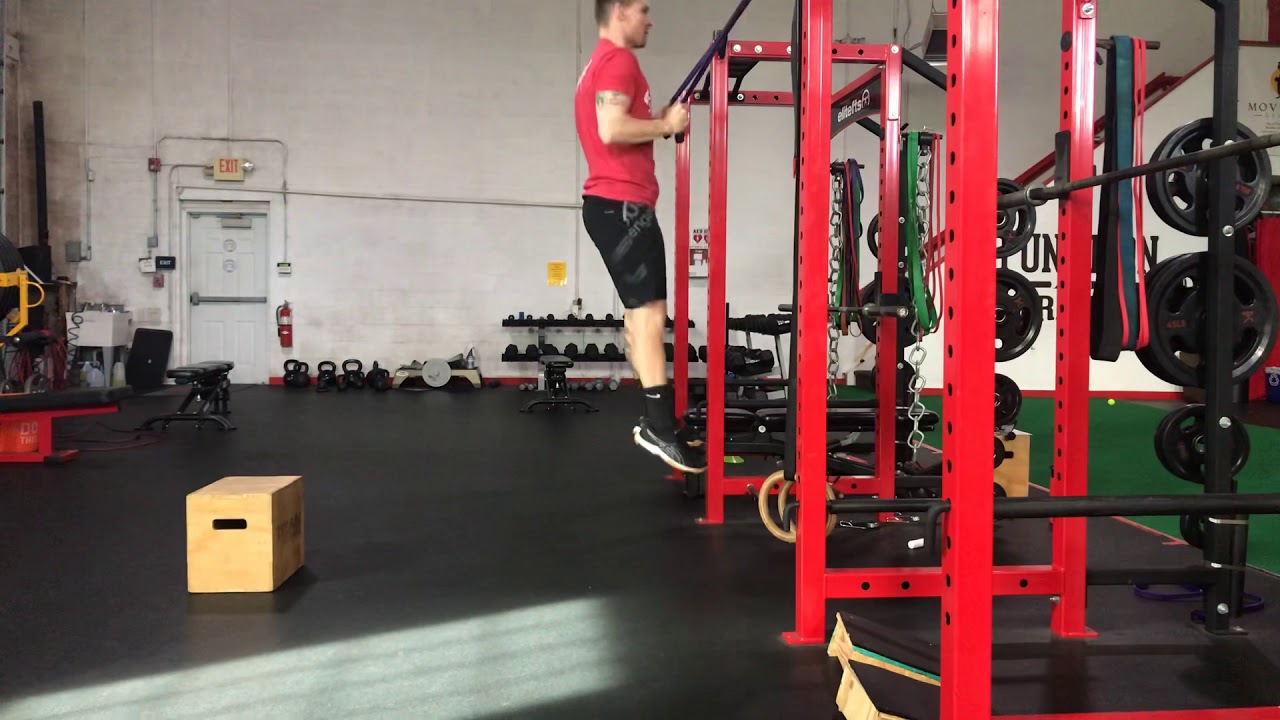 Band assisted pogo hops - YouTube