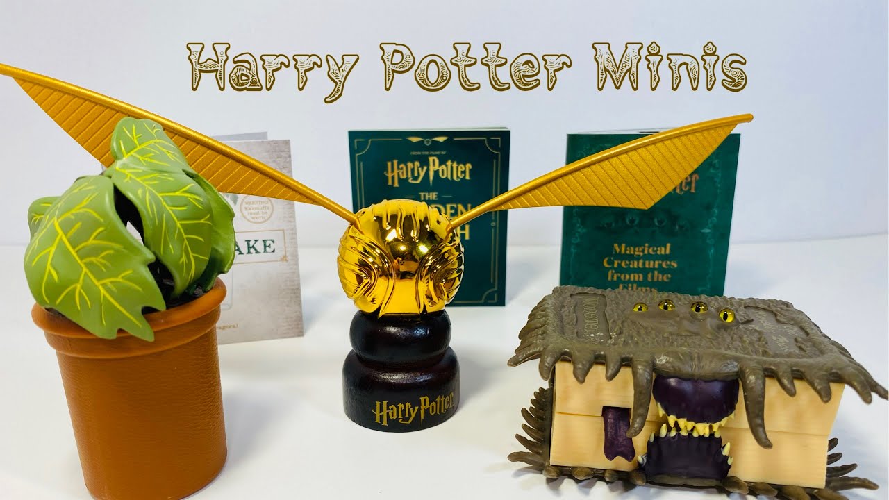 Unboxing Harry Potter Mini Figures | Golden Snitch, Monster Book ...