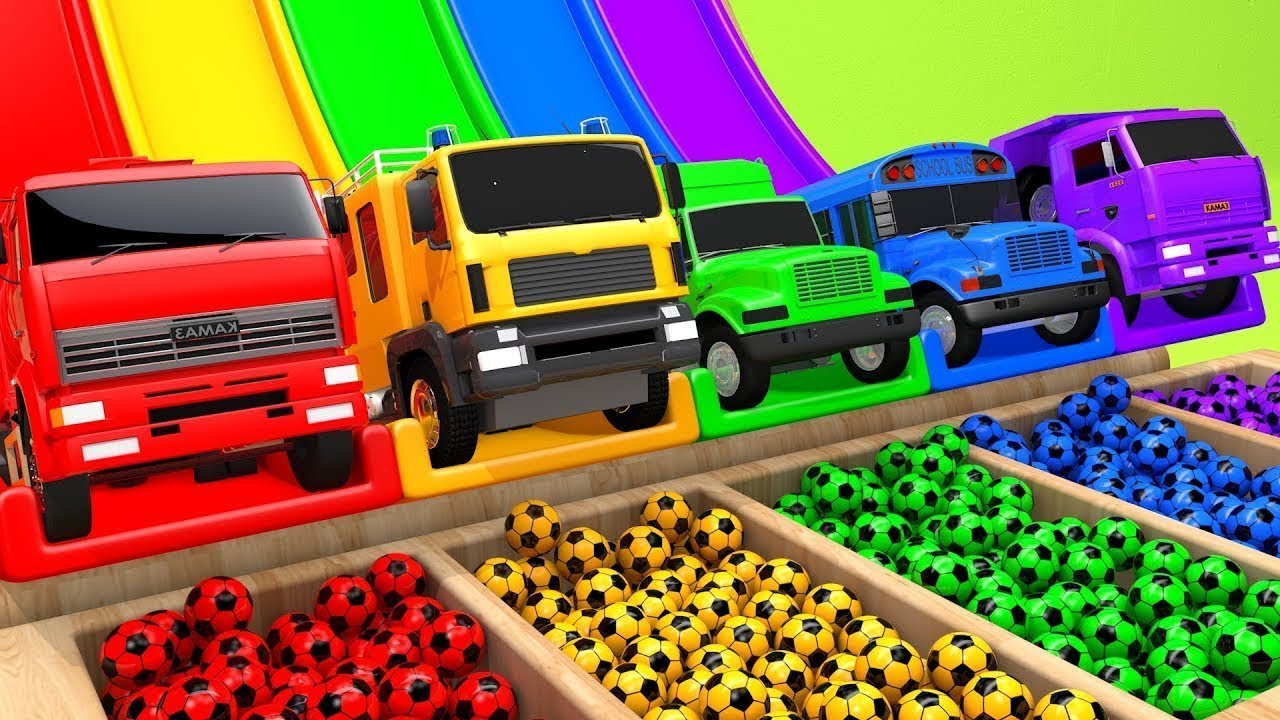 LEARN COLORS WITH CARS FOR KIDS - LEARNING COLORS CARTOONS FOR BABY ...