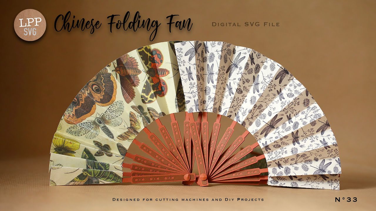 LPPSVG CHINESE FOLDING FAN - ASSEMBLY TUTORIAL | N33 - YouTube