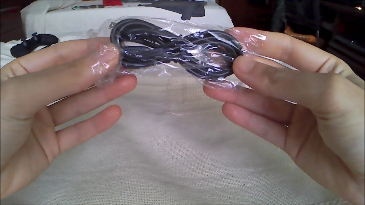 1m USB Charge Cable for PS4 Controller - Unboxing - YouTube
