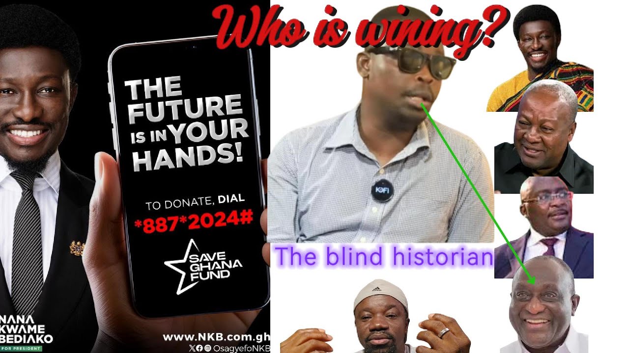 Ghanaians are Wiser now, blind historian. Nana Kwame Bediako, New Force ...