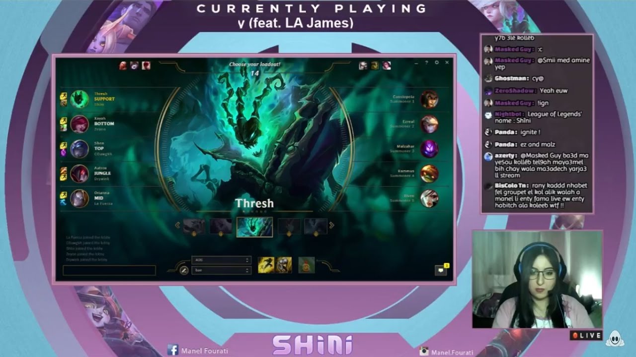 SHINI - PLATINUM 2 SUPPORT (Tunisian Female LOL Streamer) [ENG/AR/FR ...