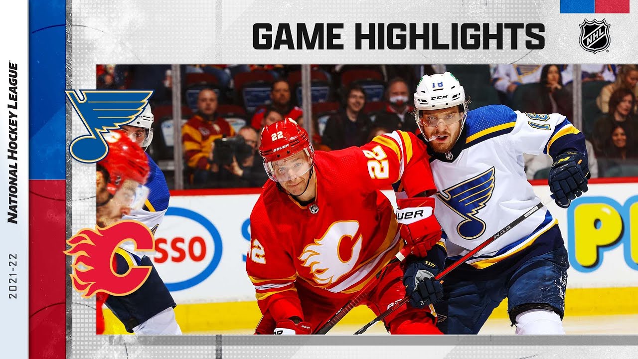 Blues @ Flames 4/2 | NHL Highlights 2022 - YouTube
