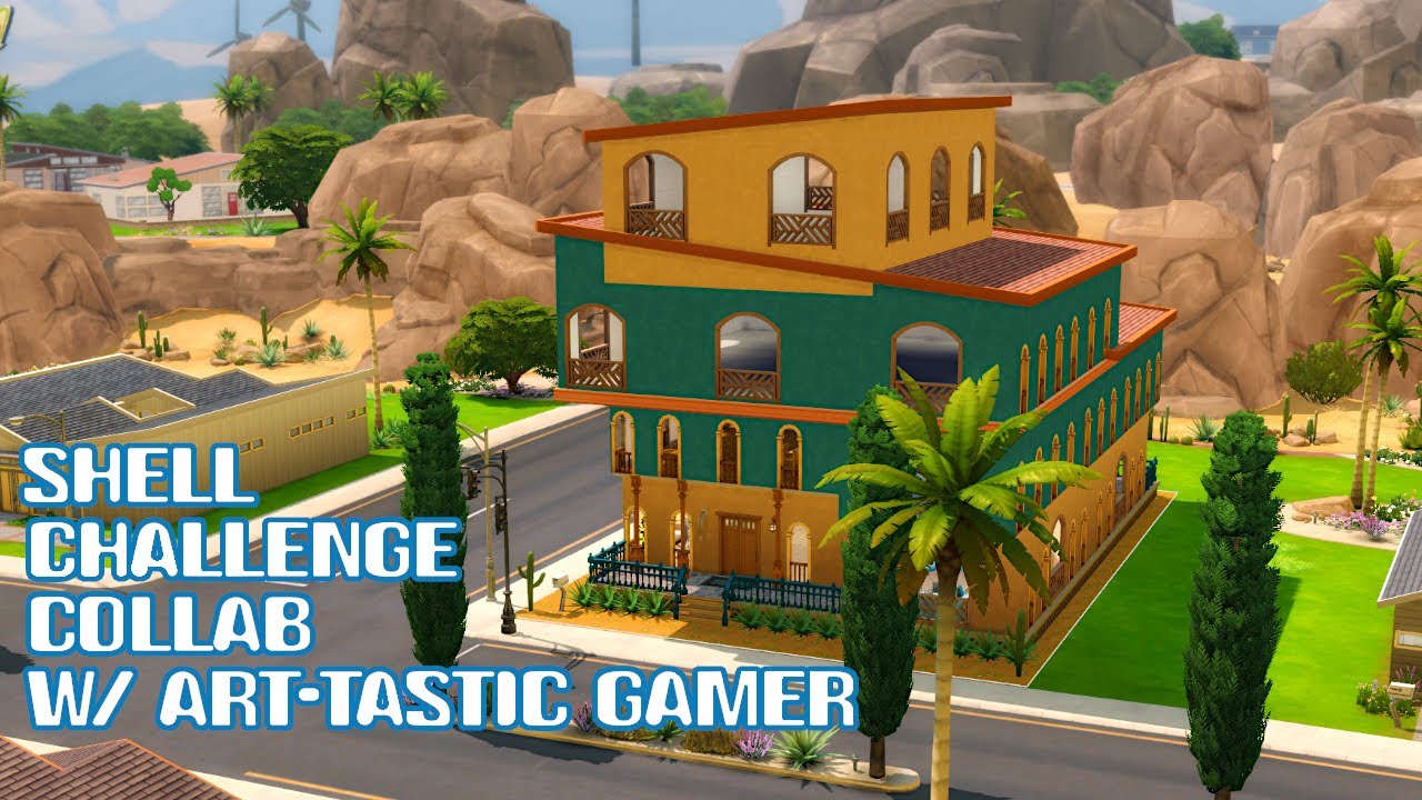 The Sims 4 Shell Challenge Collab w/ Art-tastic Gamer 🏡💙 - YouTube