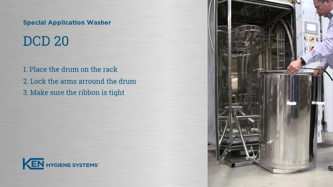KEN Hygiene Systems DCD 20 Special Application Washer - YouTube