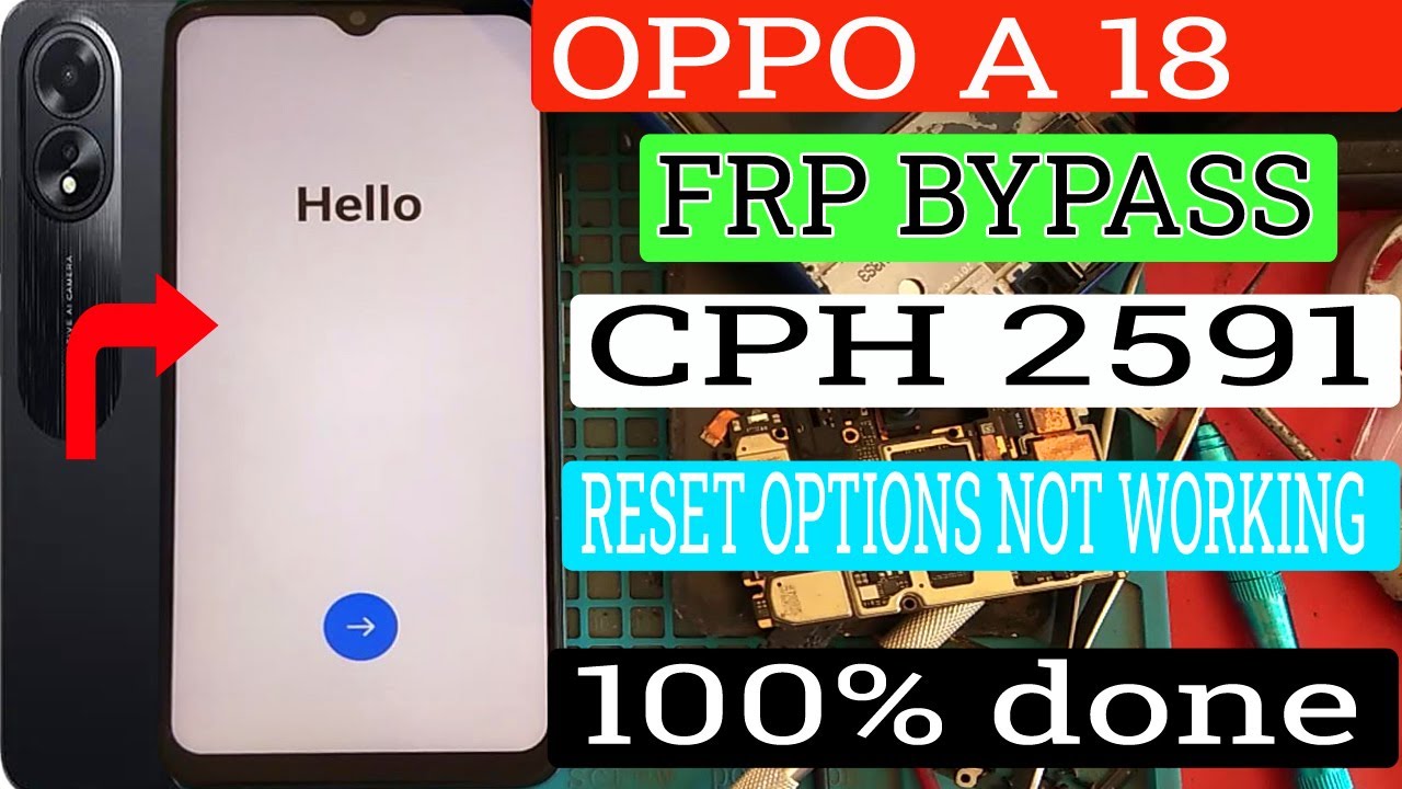 Oppo A18 (CPH2591) Android 14 Remove Google Account | Oppo A18 Frp Bypass | Without Pc 2024 ...