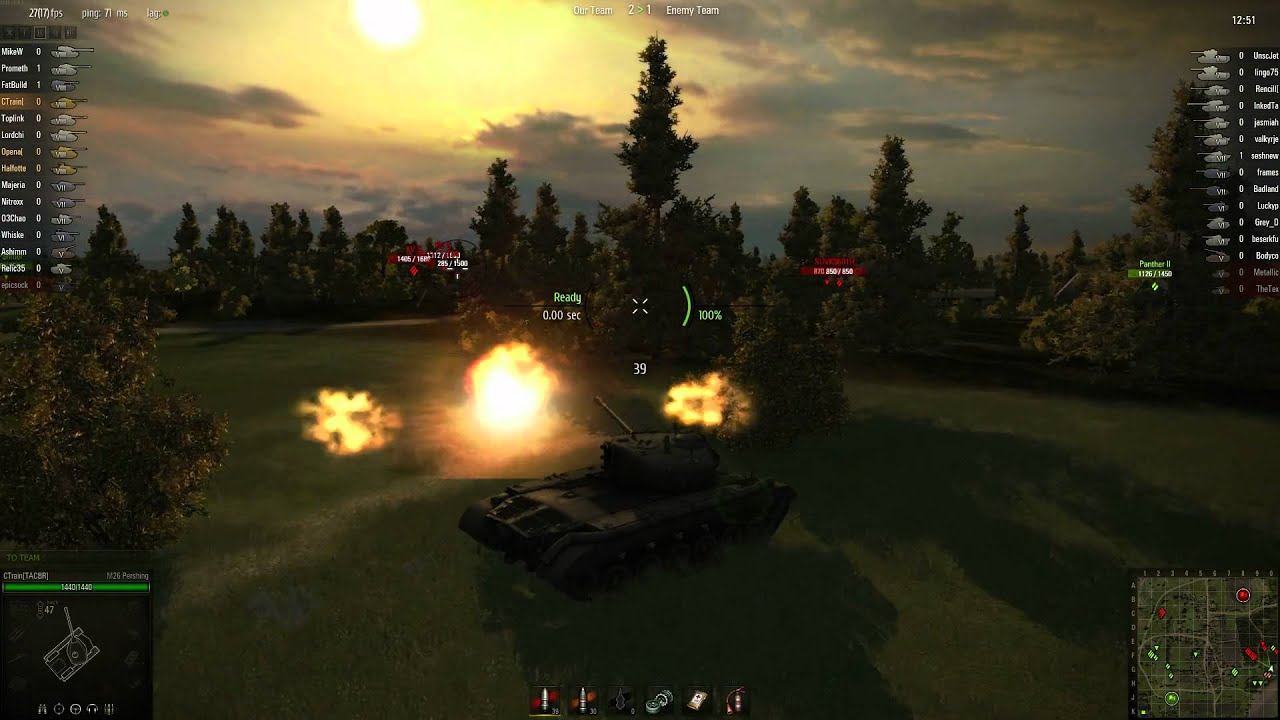 World of Tanks - Pershing Wolfpack - YouTube