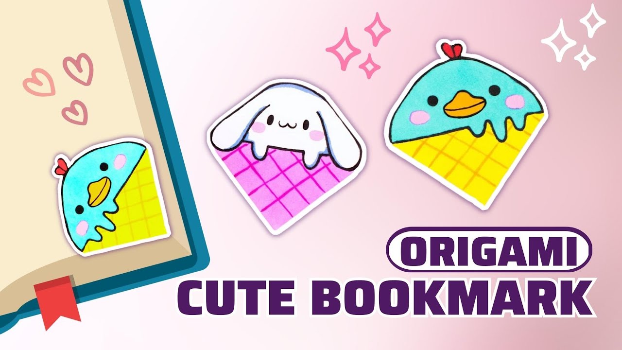 How To Make Origami BookMark Super Cute | The Origami Kingdom - YouTube