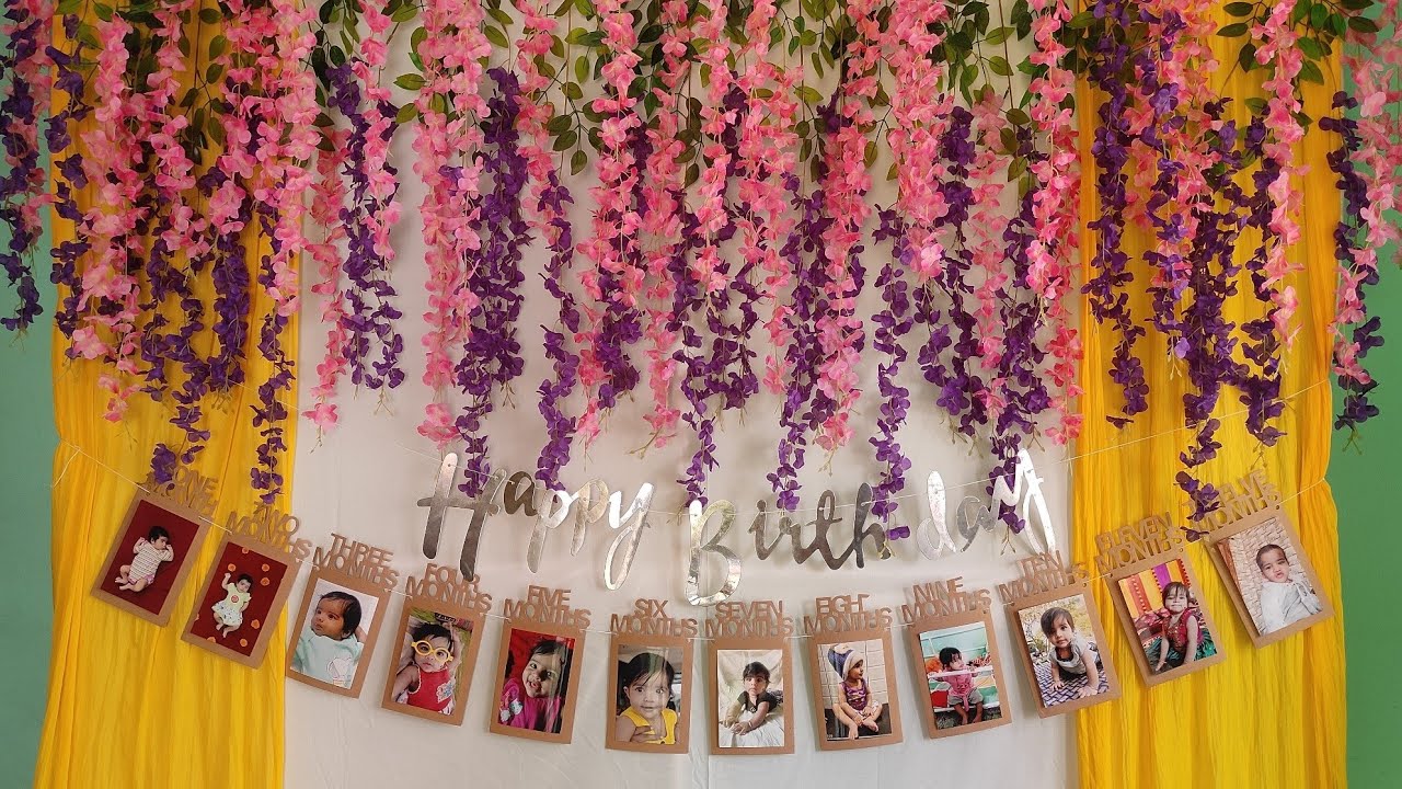 DIY Easy Birthday Backdrop Decoration :: Backdrop Stand With UPVC Pipes ...