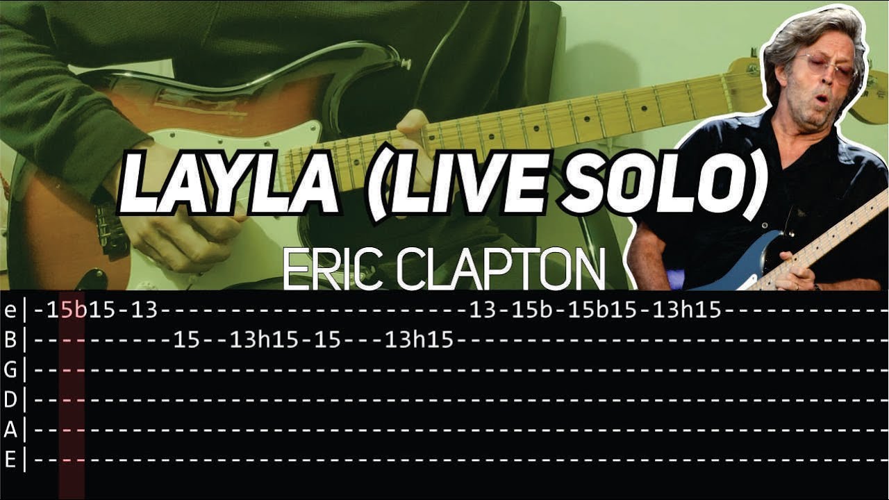 Eric Clapton - Layla solo Live at MSG (Guitar lesson with TAB) - YouTube