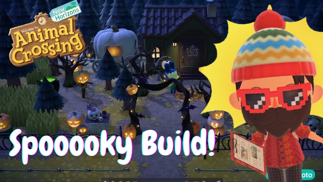 Let's get spooky! | ACNH Halloween Theme Speed Build - YouTube