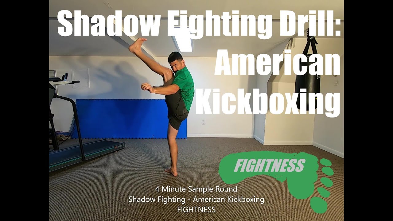 American Kickboxing - Shadow Fighting Drill - Fightness Home MMA - YouTube