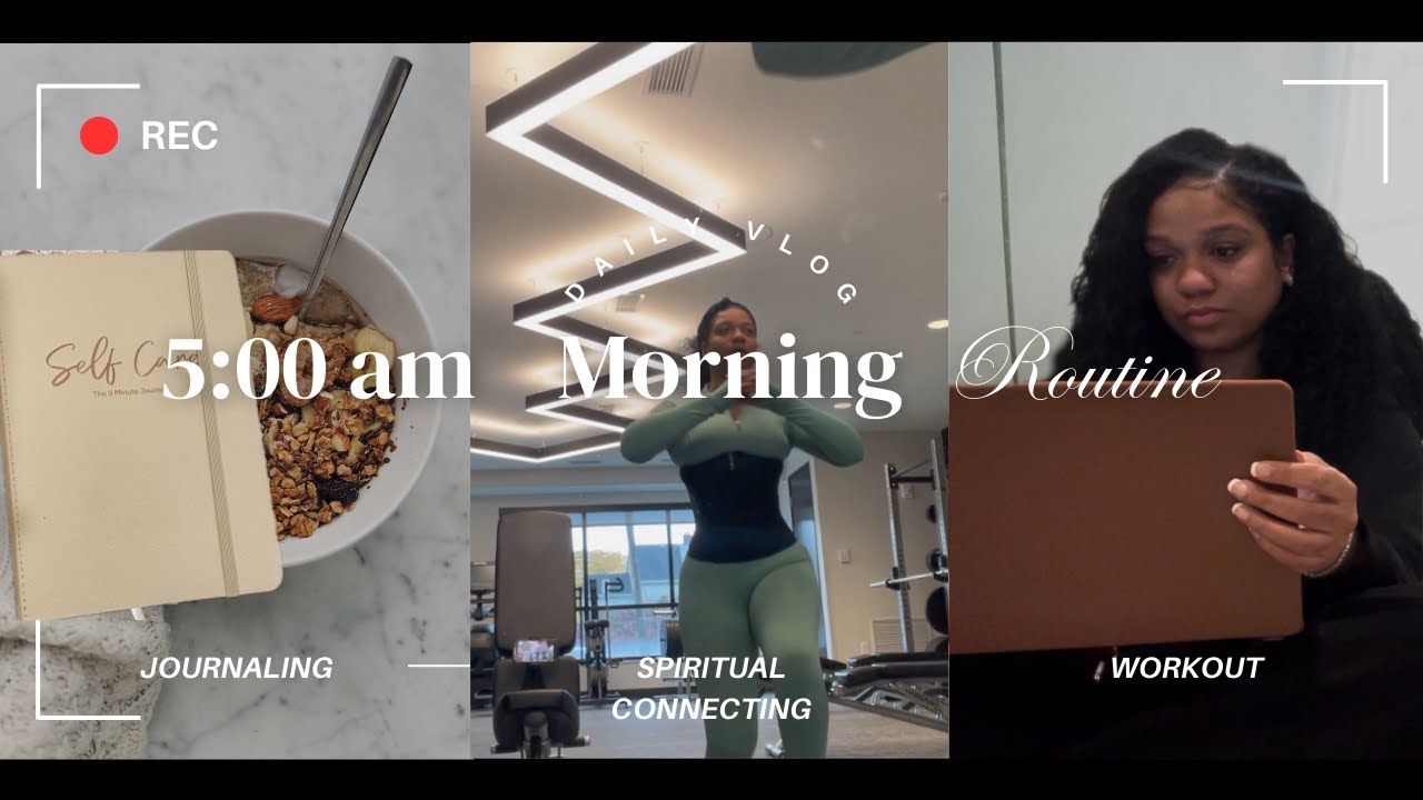 5:00 am morning routine life change habits | productive healthy habits ...
