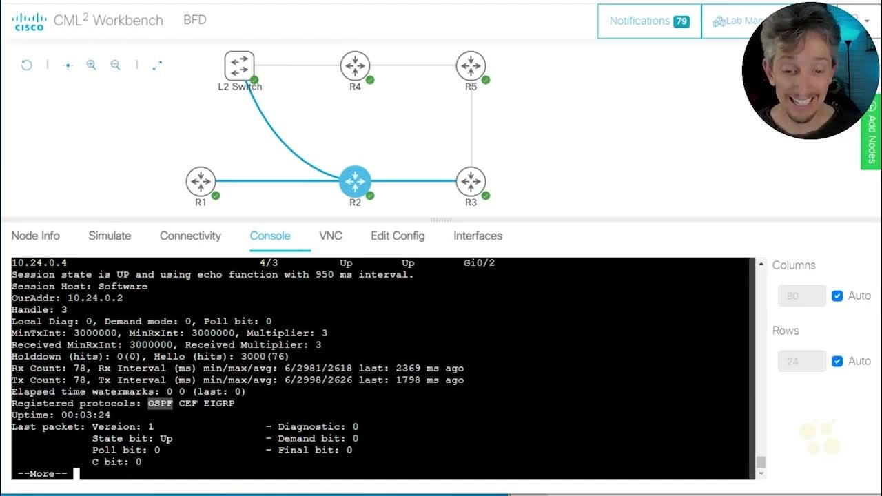27 Bidirectional Forwarding Detection with EIGRP - YouTube