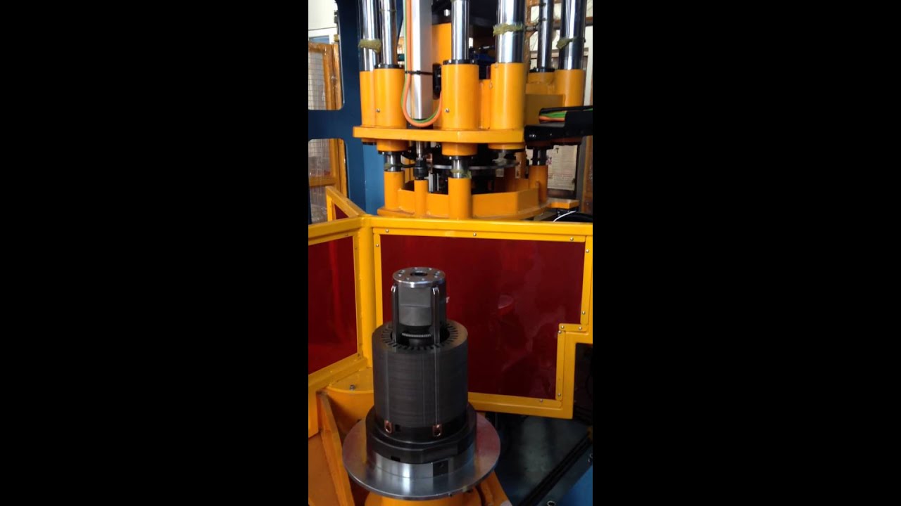 OMT-Stator Welding Machine for Electrical Motor Production - YouTube