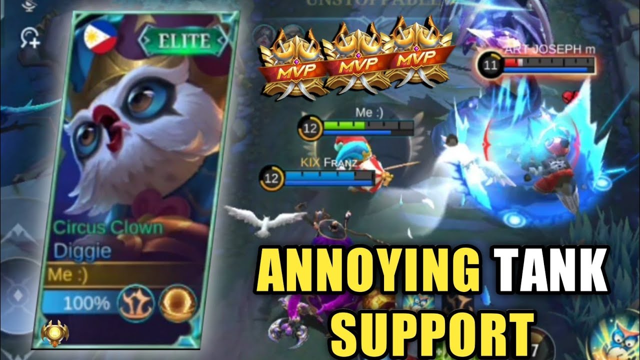 DIGGIE THE ANNOYING TANK SUPPORT BEST BUILD | Top global diggie build ...