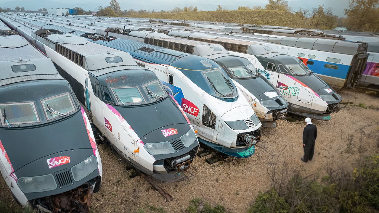 ON A RETROUVÉ TOUS LES TGV ABANDONNÉS ( Urbex ) - YouTube