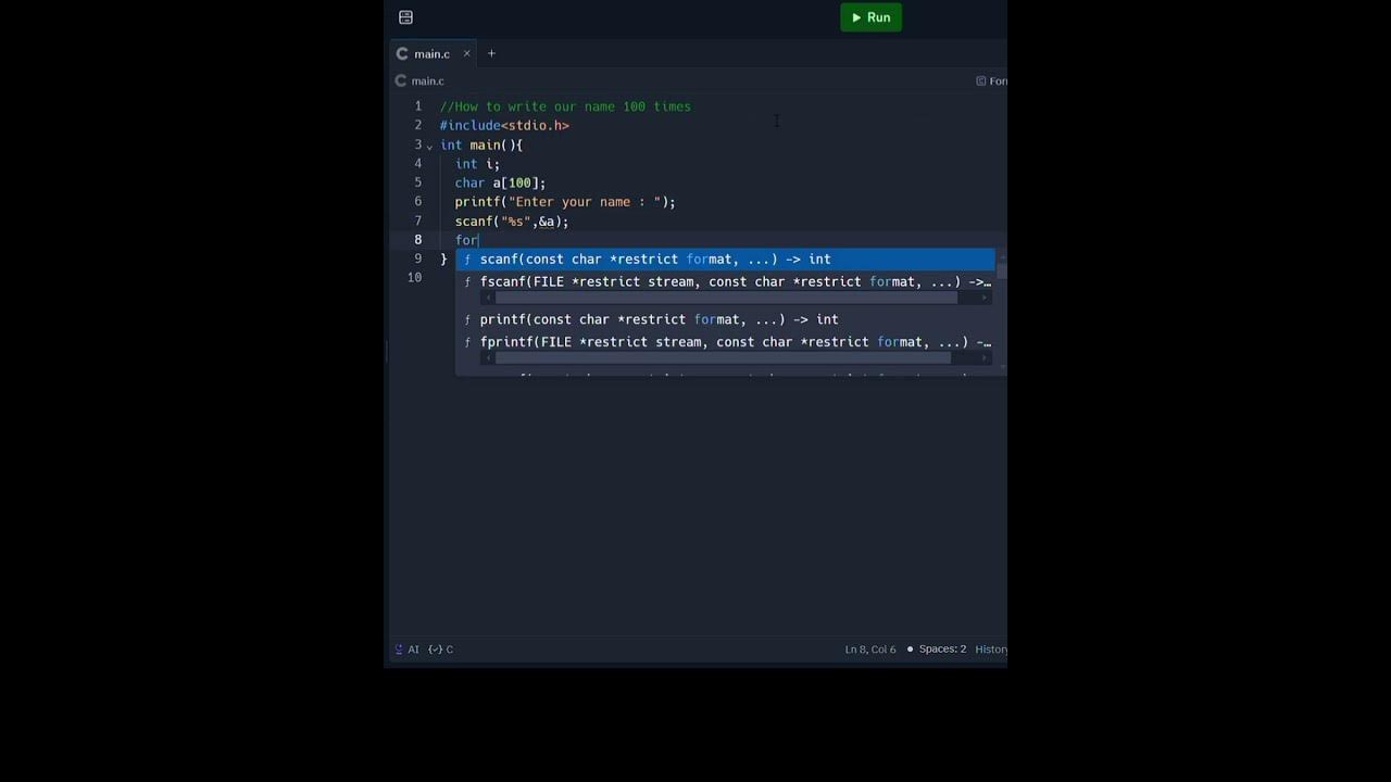 Use Of For Loop In C Language Shortsfeed Youtubeshorts Clanguage Coding Youtube