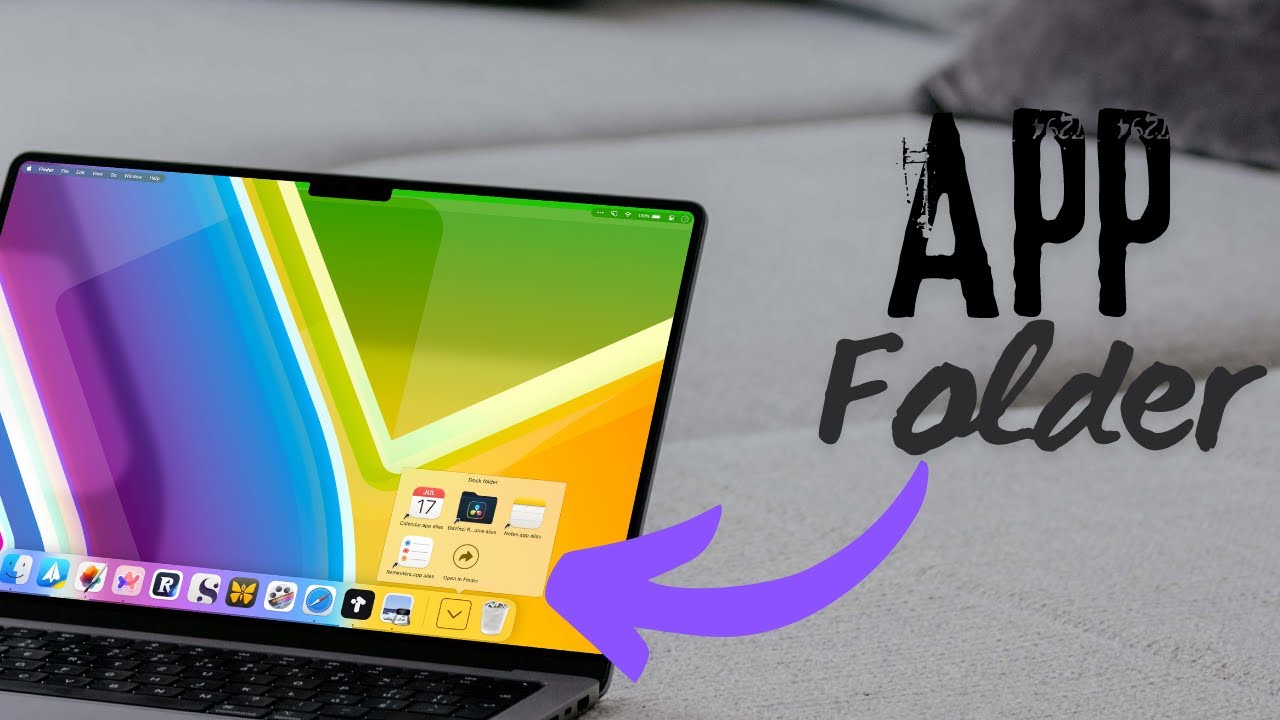 How to Add App Folders to Mac Dock - YouTube