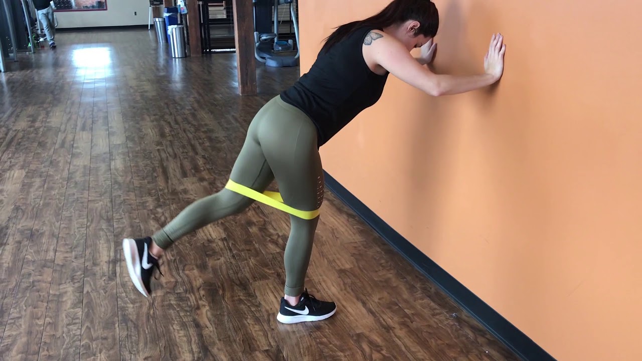 Banded Glute Kickbacks - YouTube