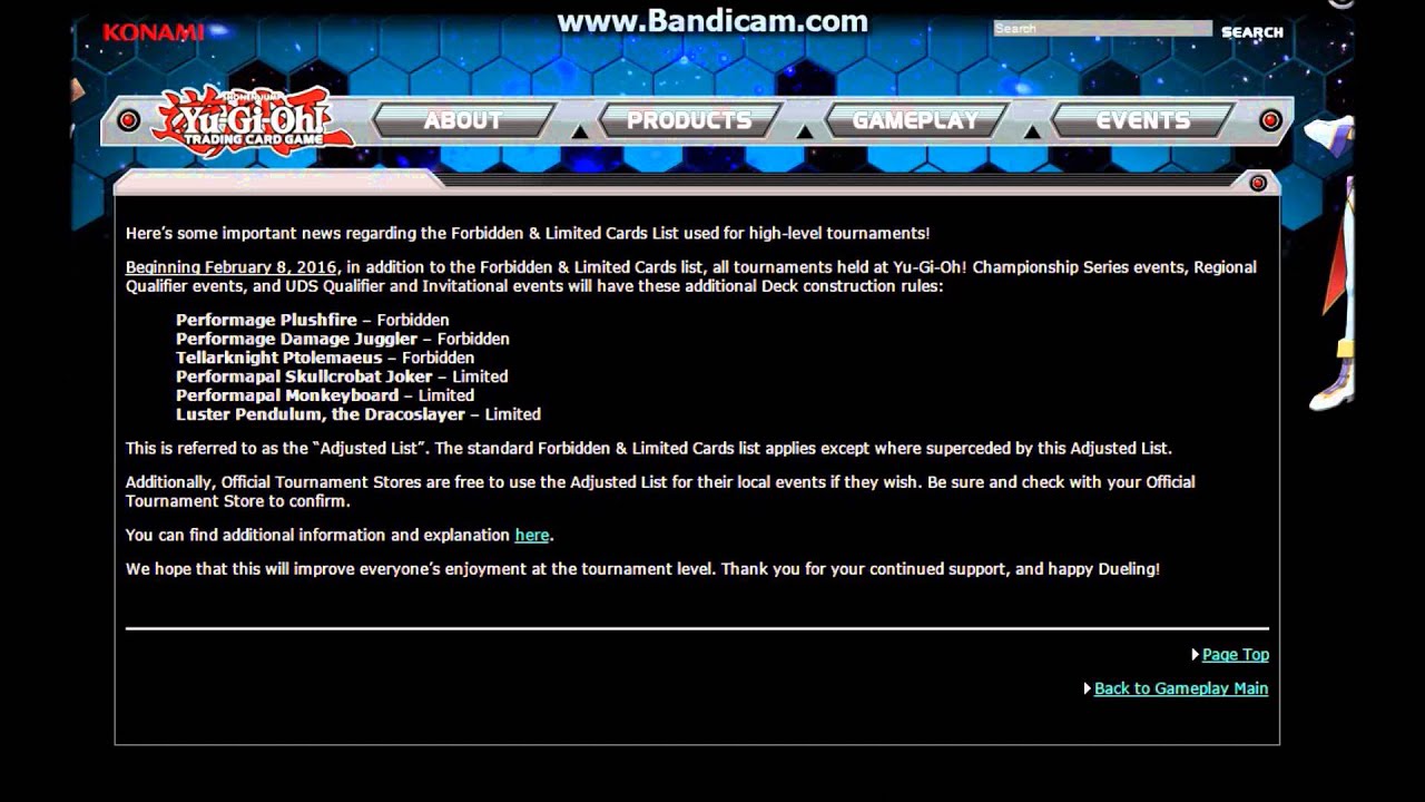 Yu-Gi-Oh! Ban List: Adjusted List? - YouTube