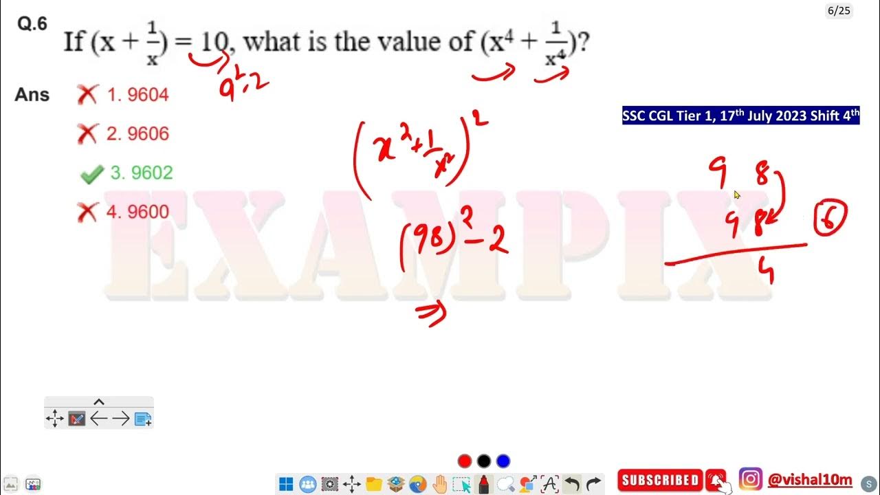 If x 1 x 10 What Is The Value Of x 4 1 x 4 YouTube if-x-1-x-10-what-is-the-value-of-x-4-1-x-4-youtube