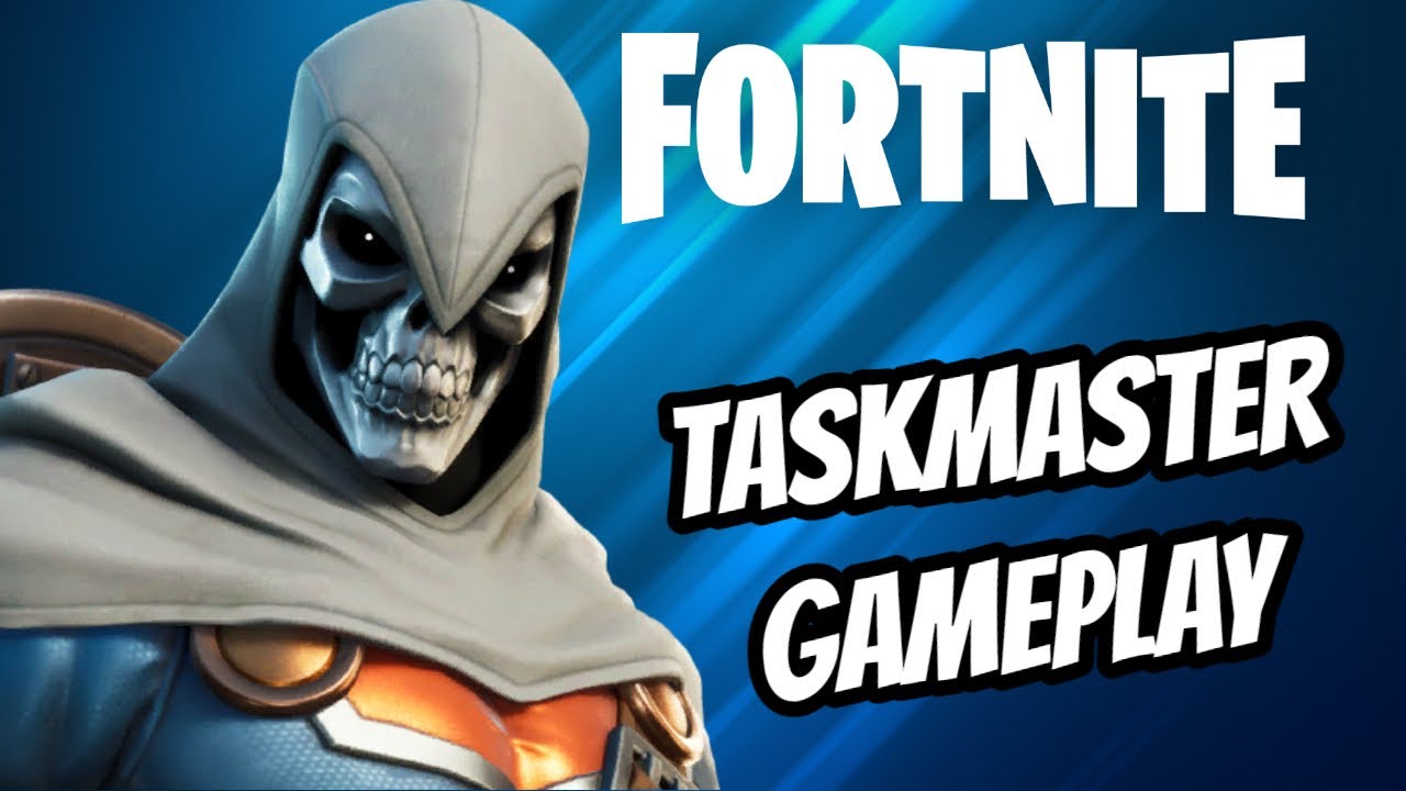 TASKMASTER Skin Gameplay In Fortnite - YouTube