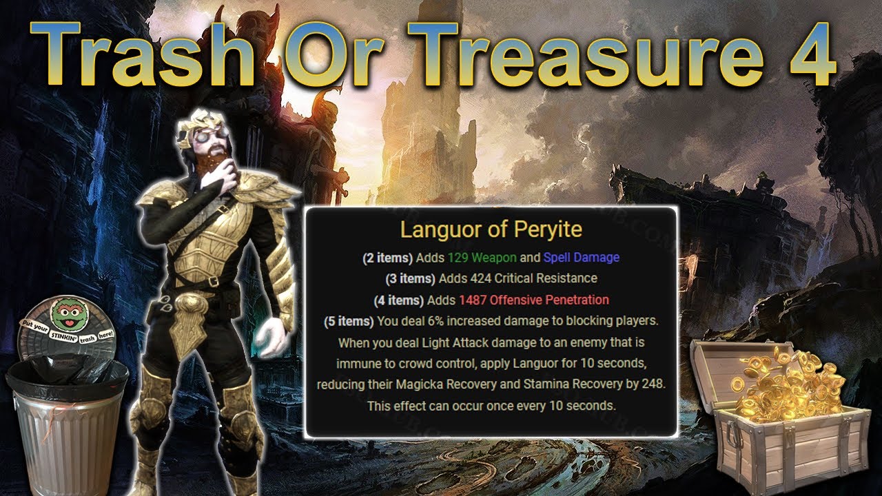 Trash Or Treasure Ep. 4 - Langour Of Peryite - ESO - YouTube