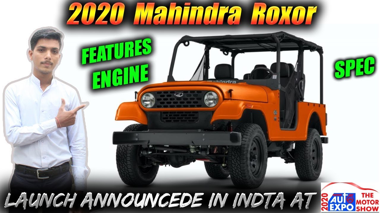2020 Mahindra Roxor (Thar-Based Upated Roxor) Launch Announced In India ...